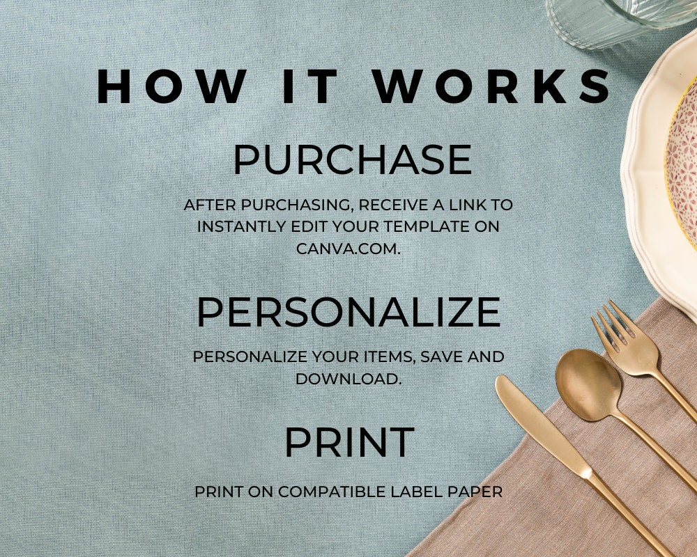 Customizable 2x2 Inch Pantry Labels – Compatible With Avery 22806 ...