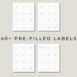 Customizable 2x2 Inch Pantry Labels – Compatible With Avery 22806 ...
