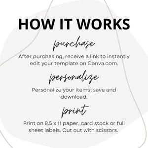 Minimalist Pantry Labels Template | Edit in Canva Pro - Etsy