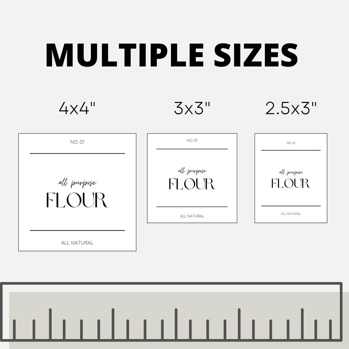 Minimalist Pantry Labels Template | Edit in Canva Pro - Etsy