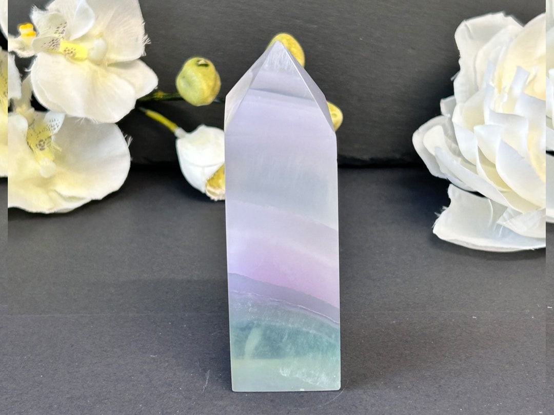 Fluorite Obelisk - Stunning Crystal Point - 253g, 10.5cm Height, 3cm ...
