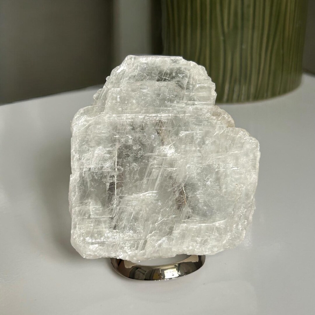 Clear Selenite Slice, True Selenite Plate, Natural Crystal Slab ...