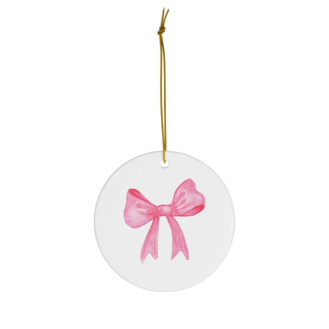 Ceramic Bow Ornament 4 Shapes Coquette Christmas Gift - Etsy