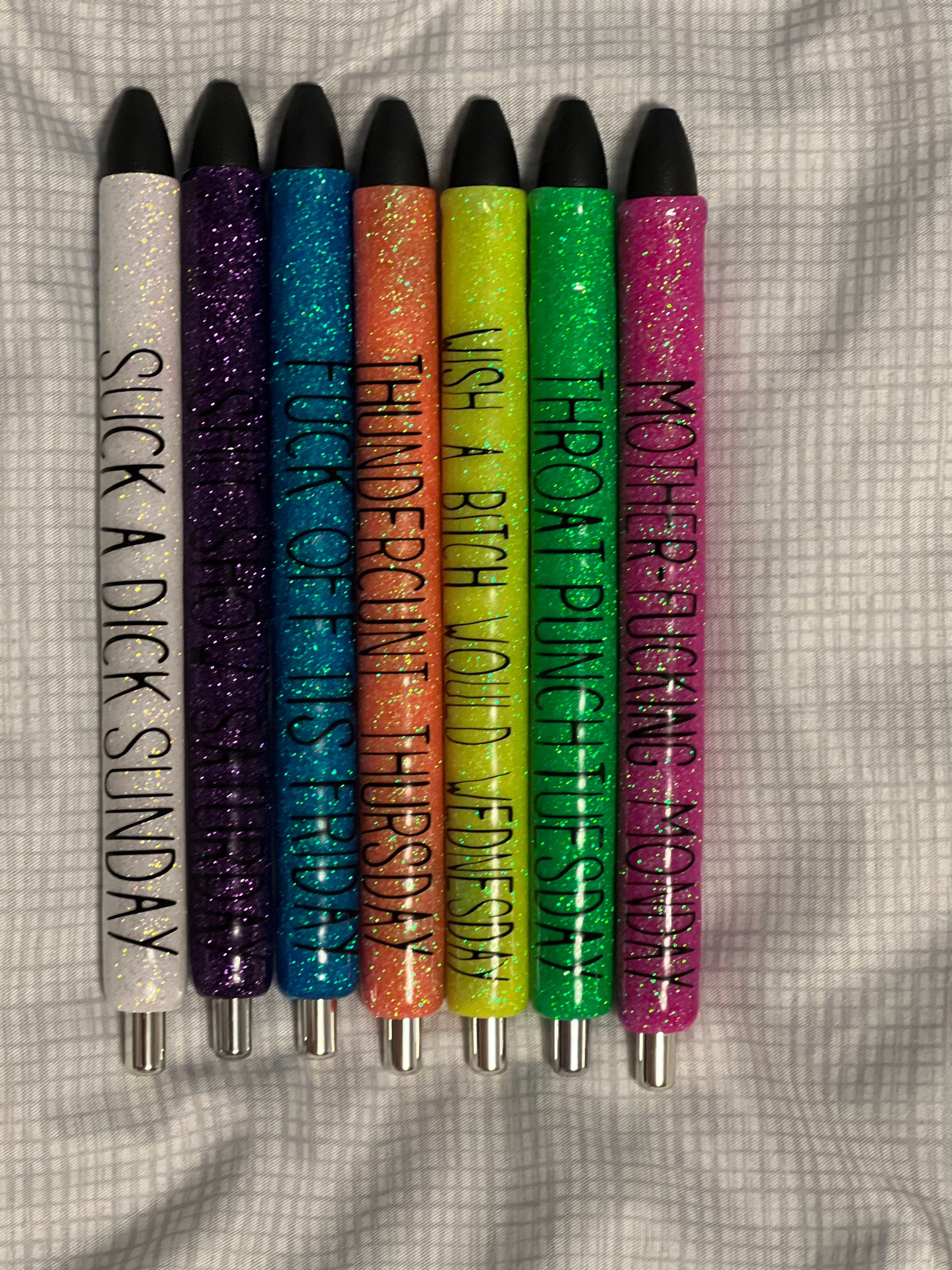 Inappropriate Days of the Week Pens - Etsy