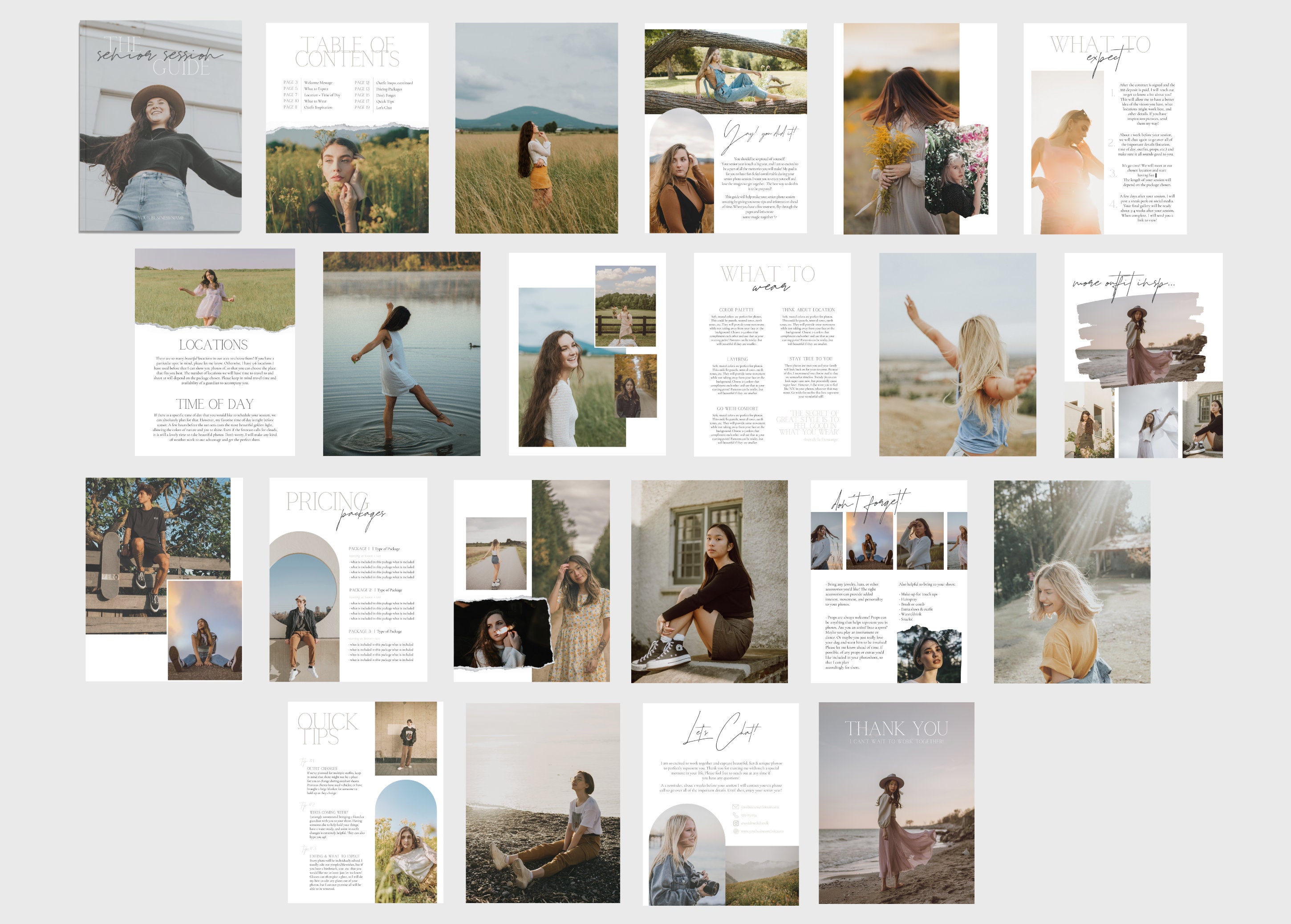 Maeve - CANVA Senior Session Magazine - Pre-written Senior Guide ...