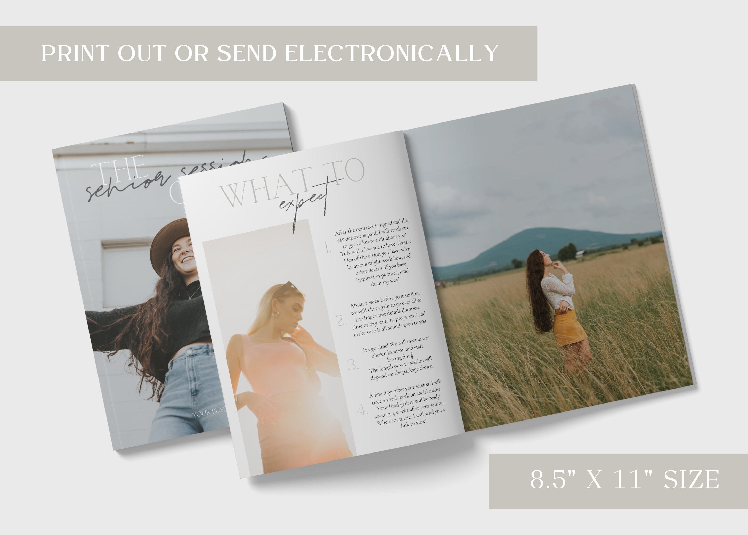 Maeve - CANVA Senior Session Magazine - Pre-written Senior Guide ...