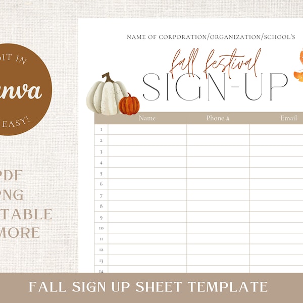 Fall Festival Signs - Etsy