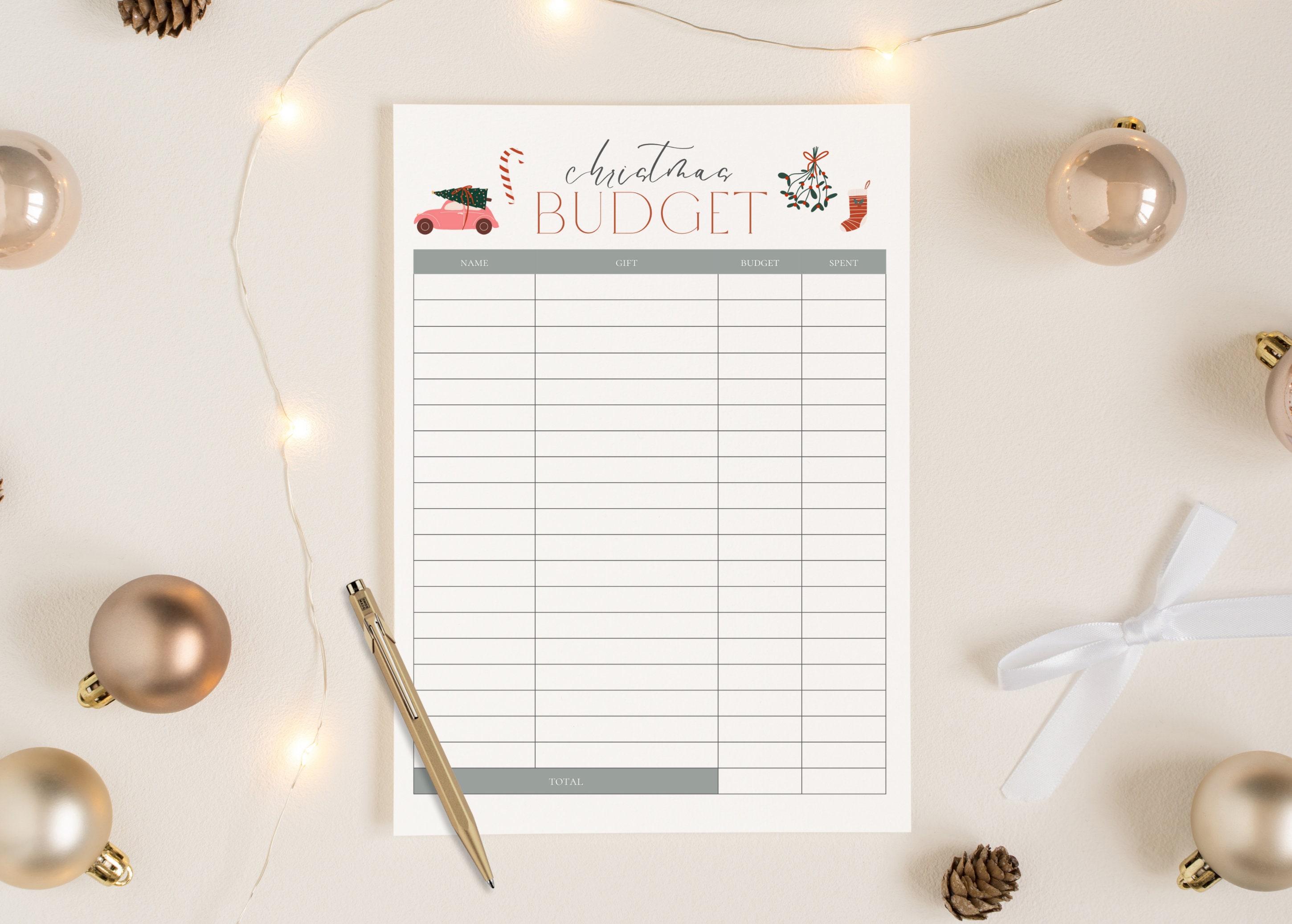 Christmas Budget Planner Printable Template - Holiday Budget Planning ...
