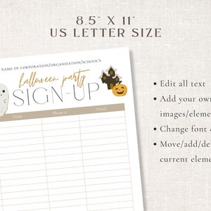 Halloween Party Sign up Form - Canva Halloween Party Volunteer Template ...