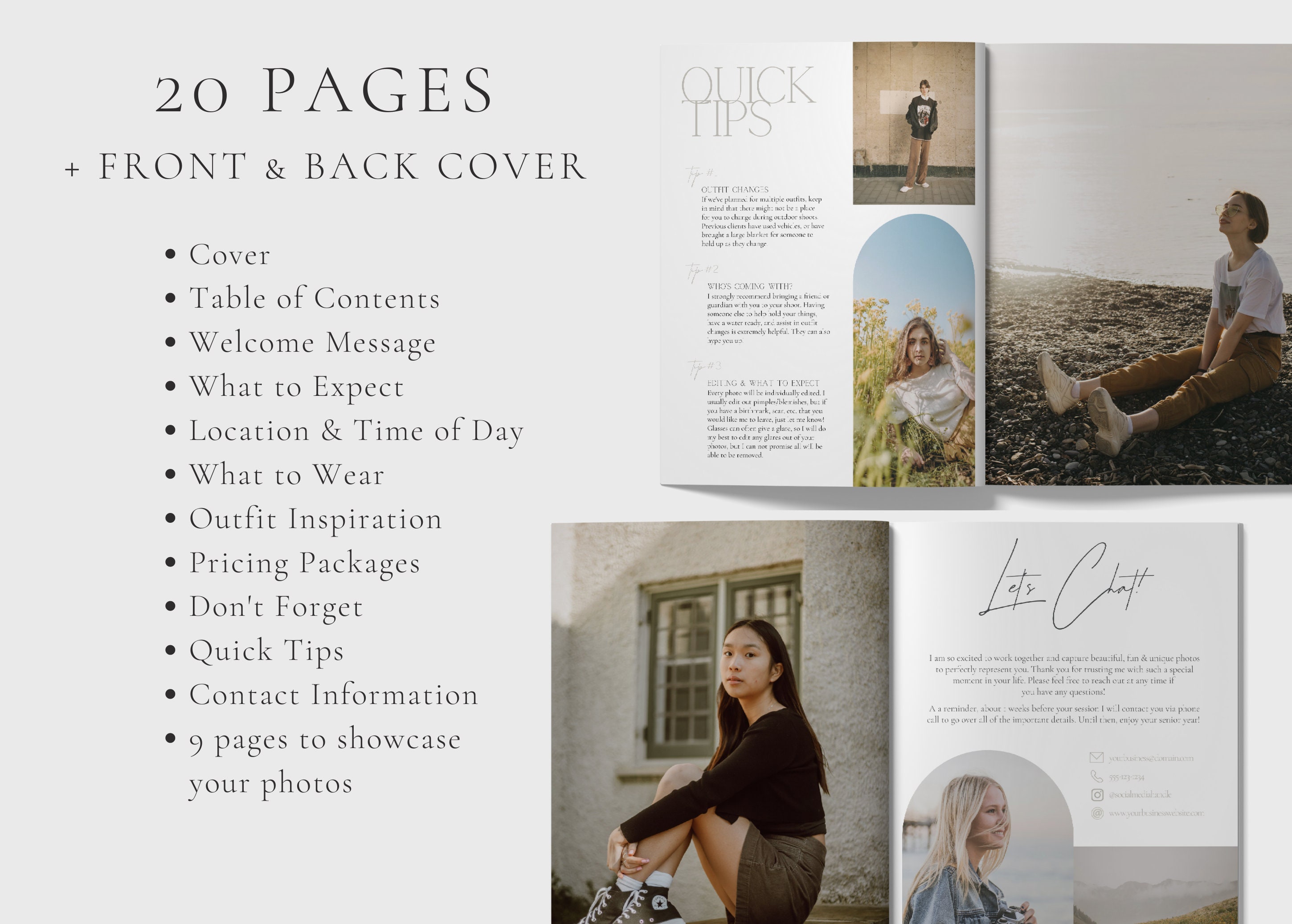 Maeve - CANVA Senior Session Magazine - Pre-written Senior Guide ...