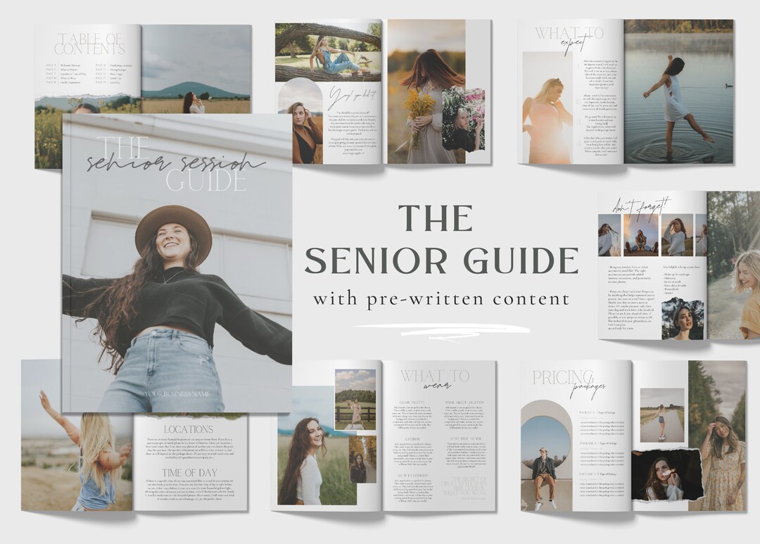 Maeve - CANVA Senior Session Magazine - Pre-written Senior Guide ...