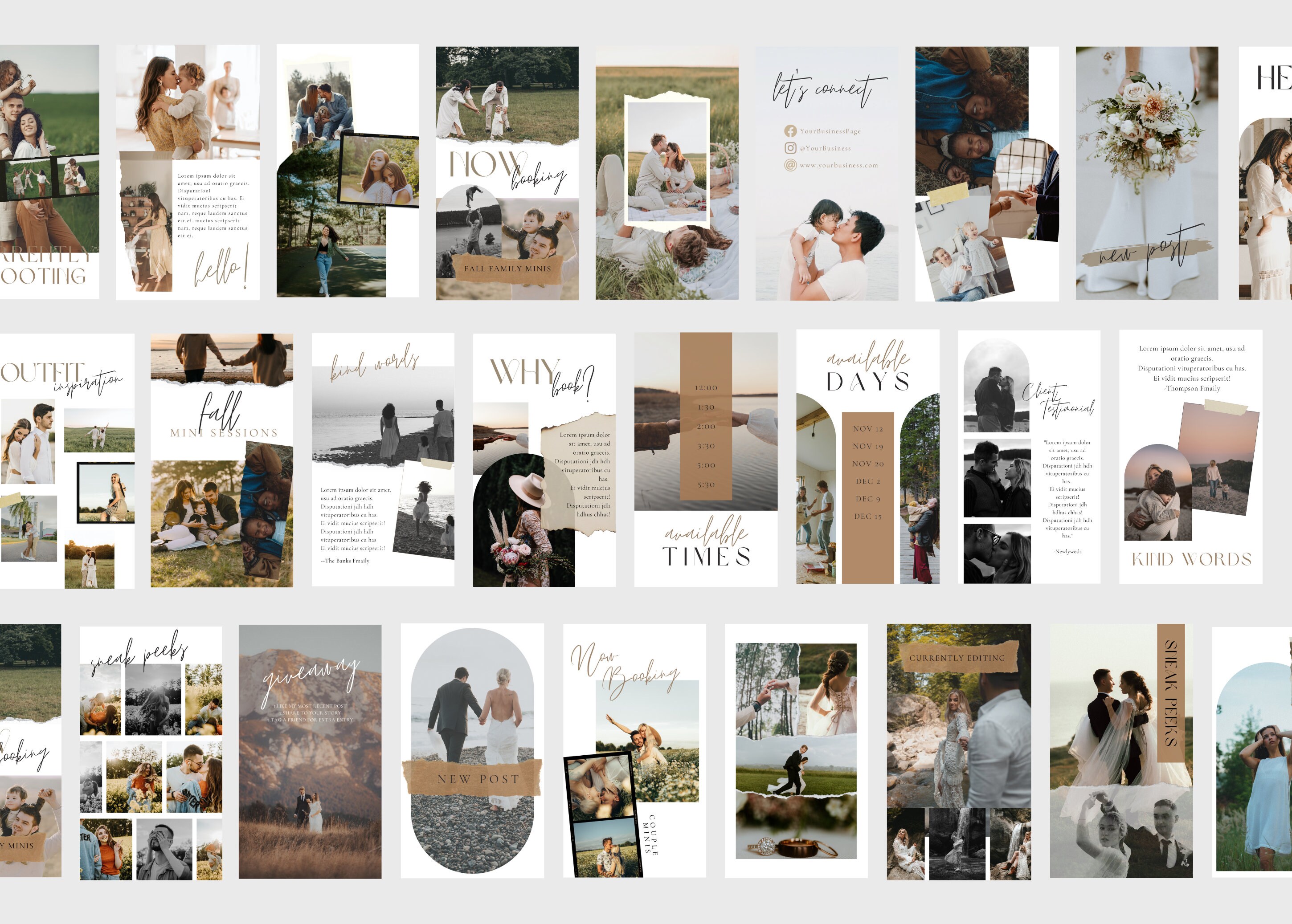 Evelyn — Canva Photographer Instagram Stories Template - Instagram ...