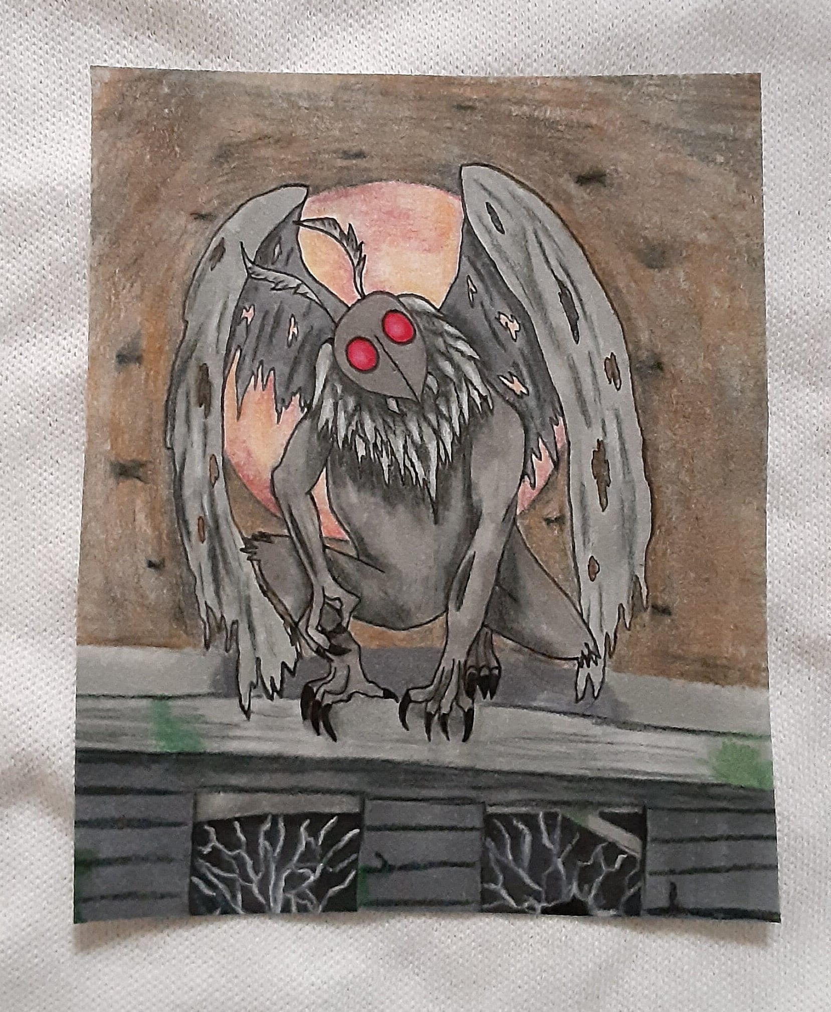 Original Mini Cryptid Drawings (wendigo,mothman,kelpie,kraken) - Etsy ...