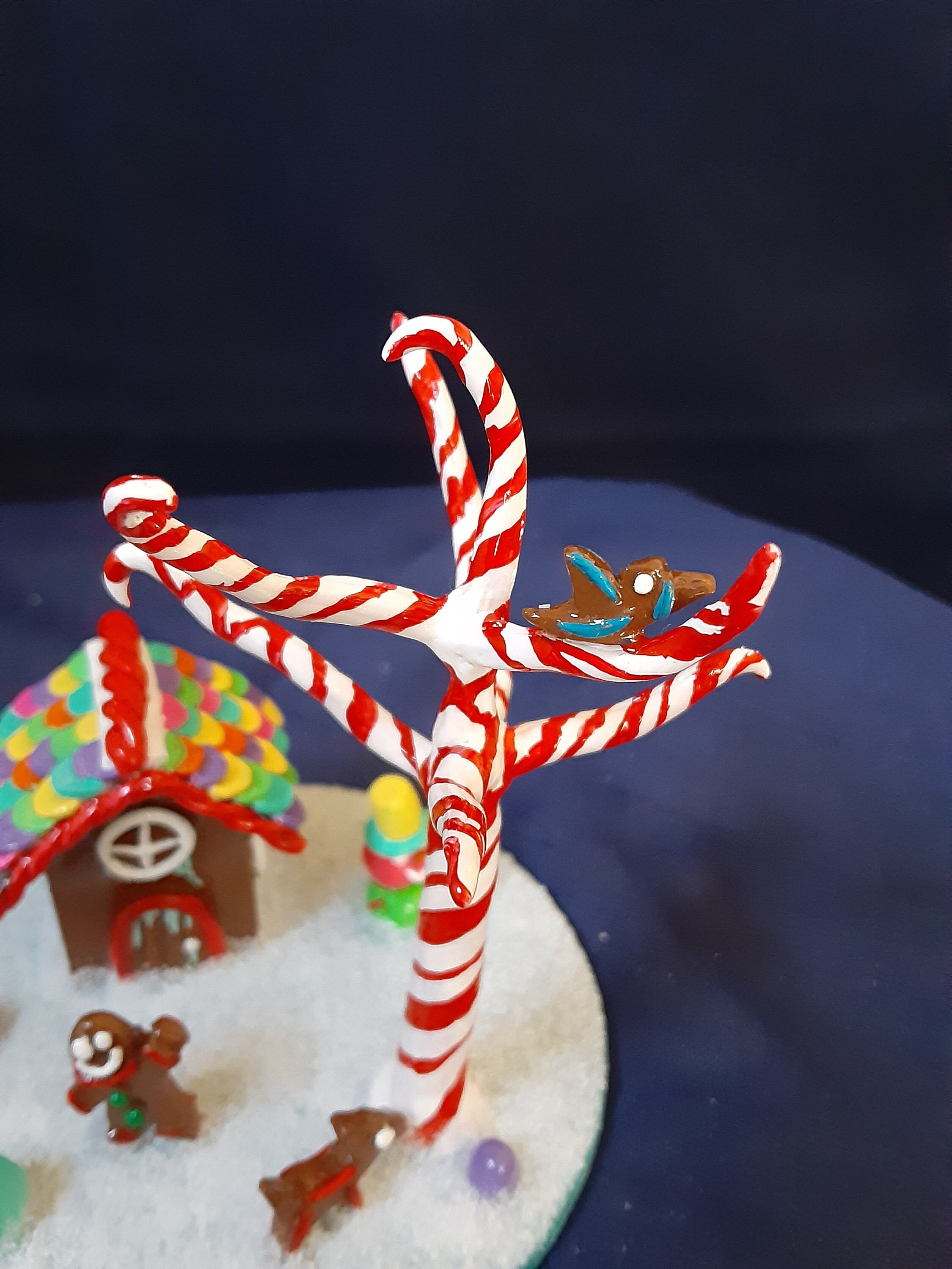 Original Candy Land Gingerbread House With Gingerbread Man, Dog ...