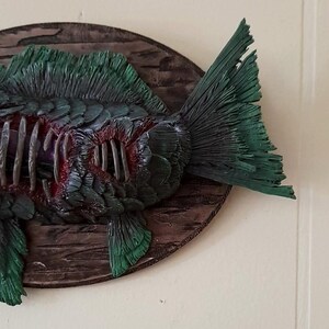 Original Undead Fish Trophy With Glow in the Dark Eye Halloween ...