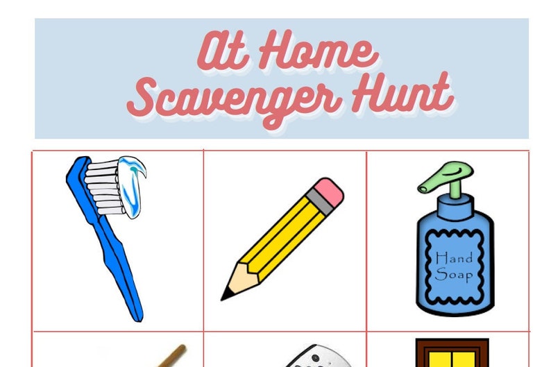 Toddler/preschool Scavenger Hunts - Etsy