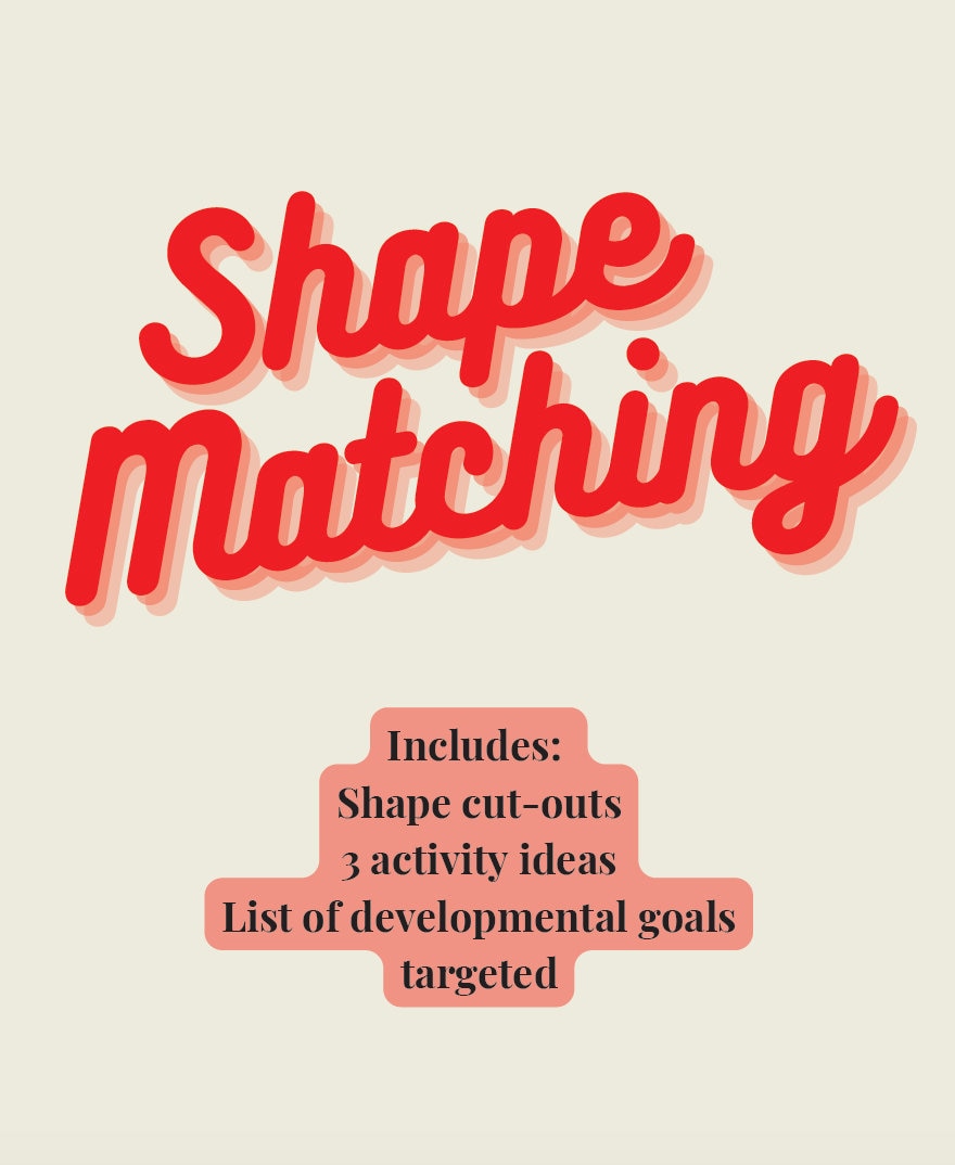 Shape Matching Printable Activity - Toddler/preschool - Etsy
