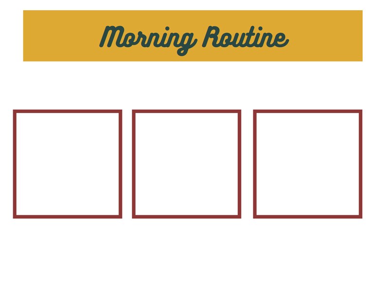 Toddler/preschool Routine Chart + Cards Printable - Etsy