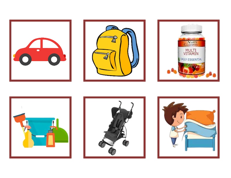 Toddler/preschool Routine Chart + Cards Printable - Etsy