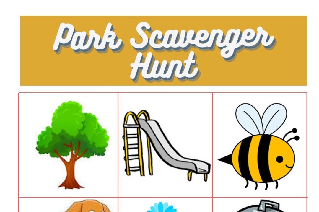 Toddler/preschool Scavenger Hunts - Etsy