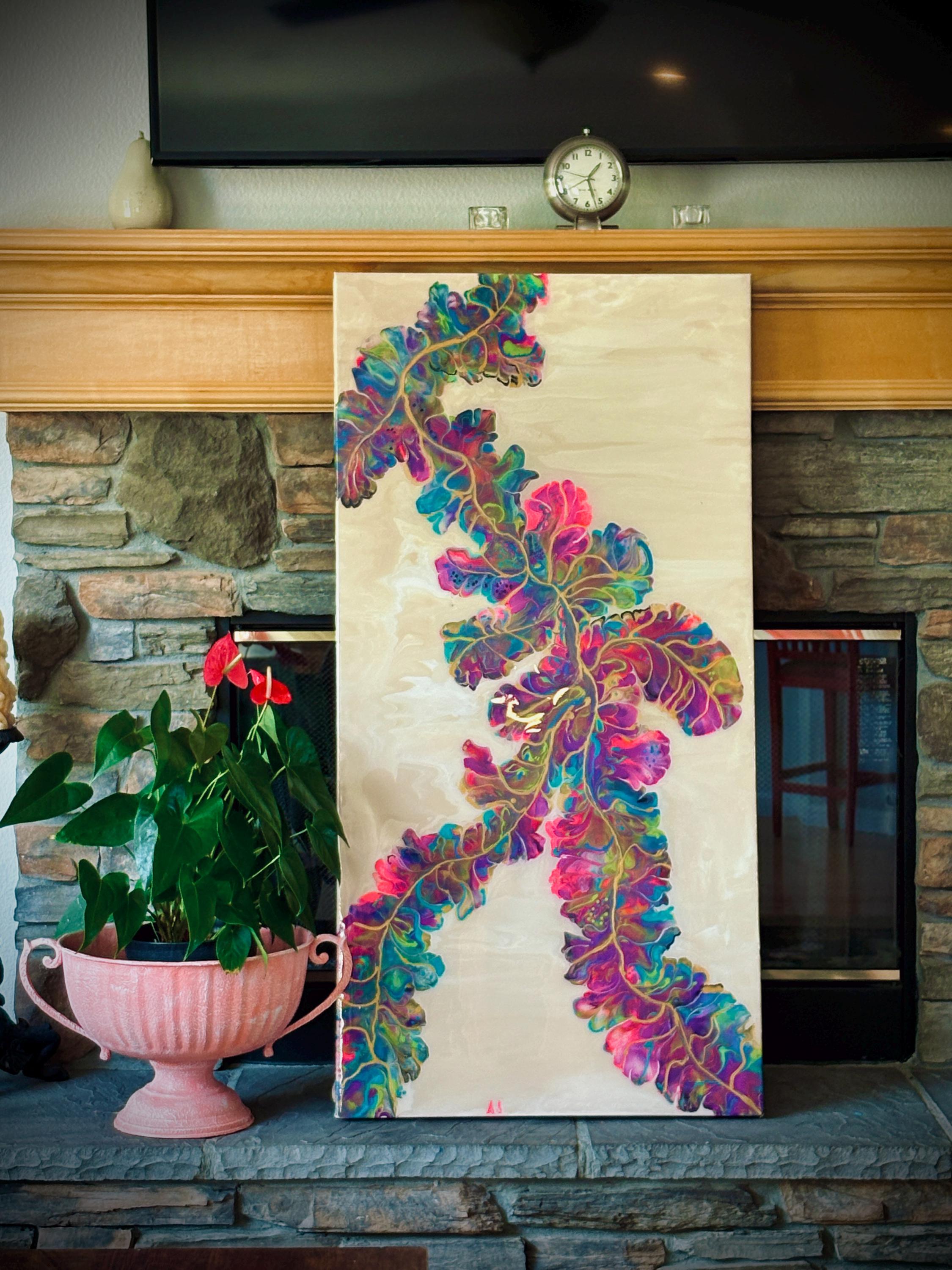 Original Large Resin Art: "mr. Bojangles Dance" Abstract Acrylic Pour ...