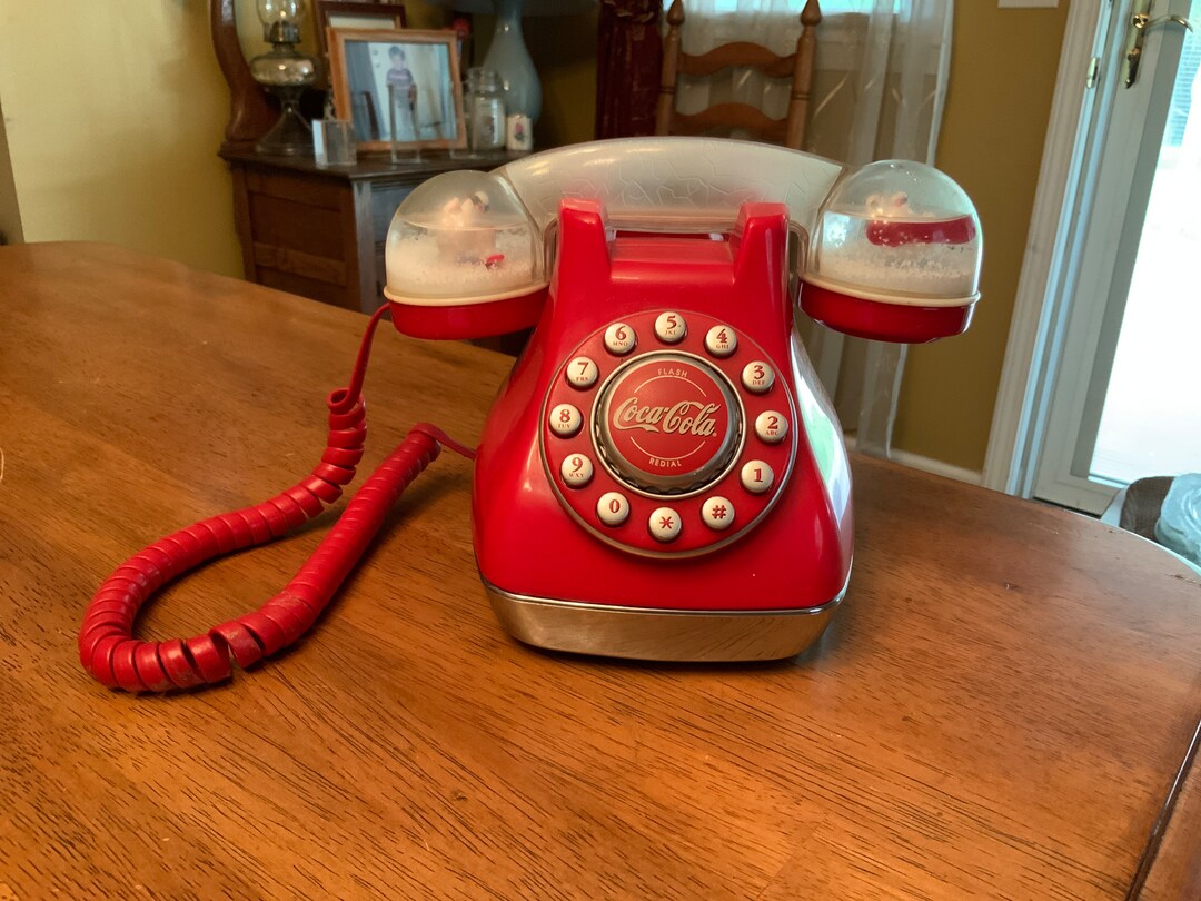 Coca-cola Snow Dome Phone - Etsy