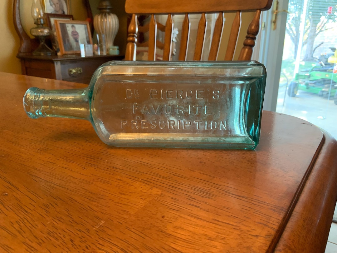 Dr Pierce’s Favorite Prescription Old Green Medicine Bottle - Etsy