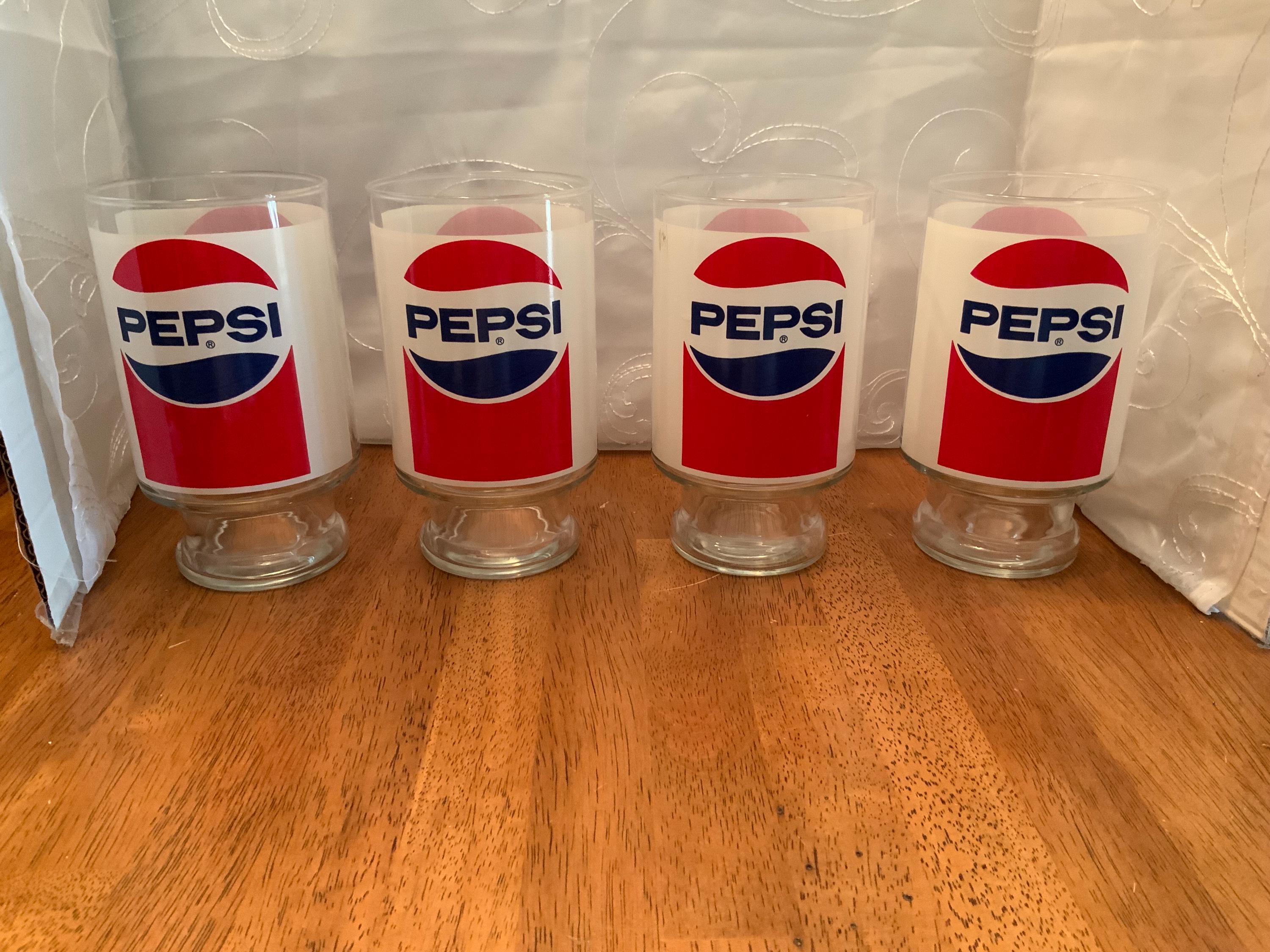 Pepsi Cola Glasses - Etsy