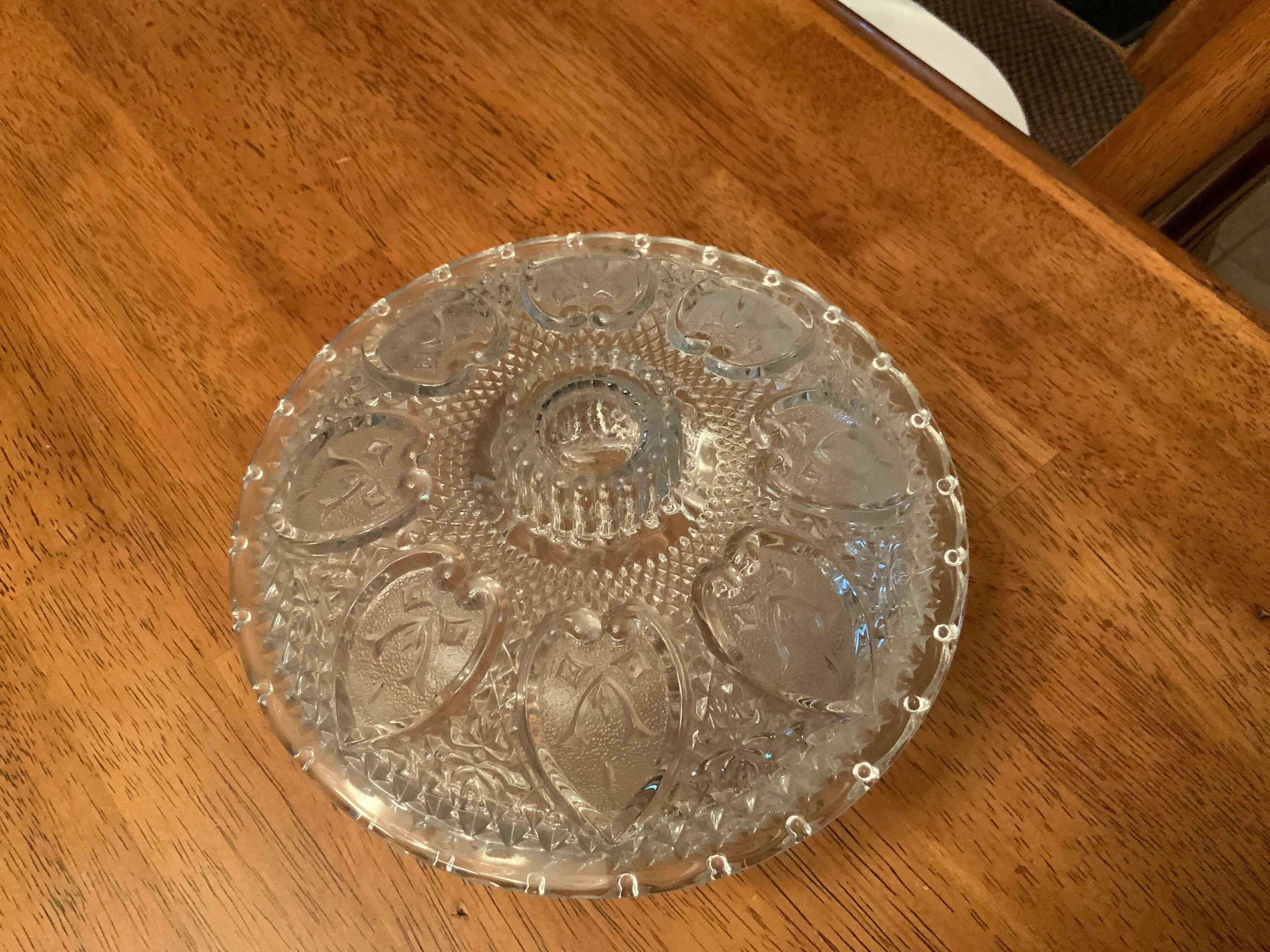 Pasari Pressed Glass Candy Dish With Lid - Etsy