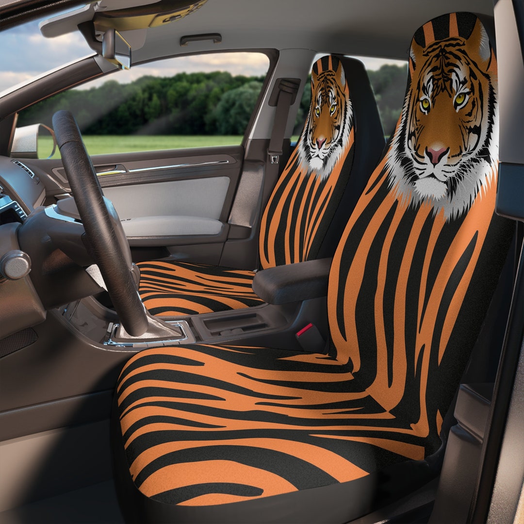 Roaring Style: Tiger-inspired Car Seat Covers for the Wild at Heart - Etsy