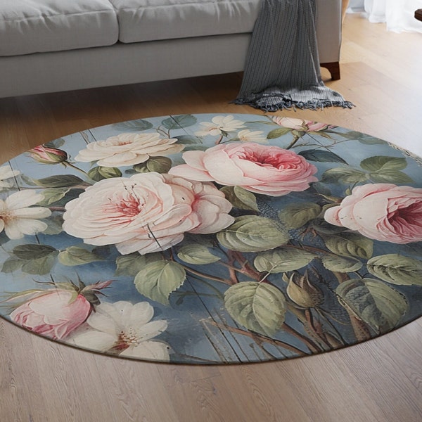 Shabby Chic Rug - Etsy