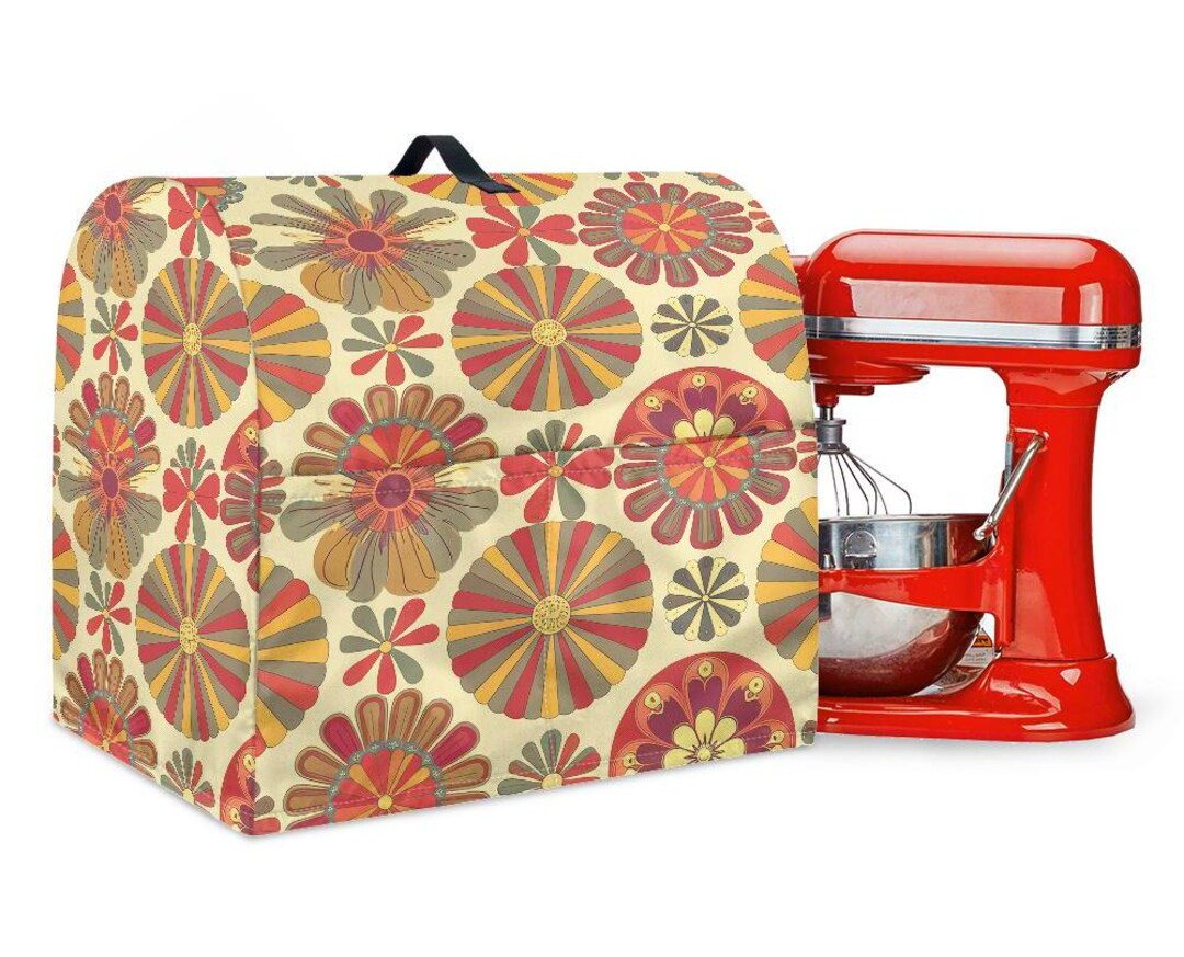 Retro Flower Mixer Hood, Boho Kitchen Decor, 60s 70s Vintage Inspired ...