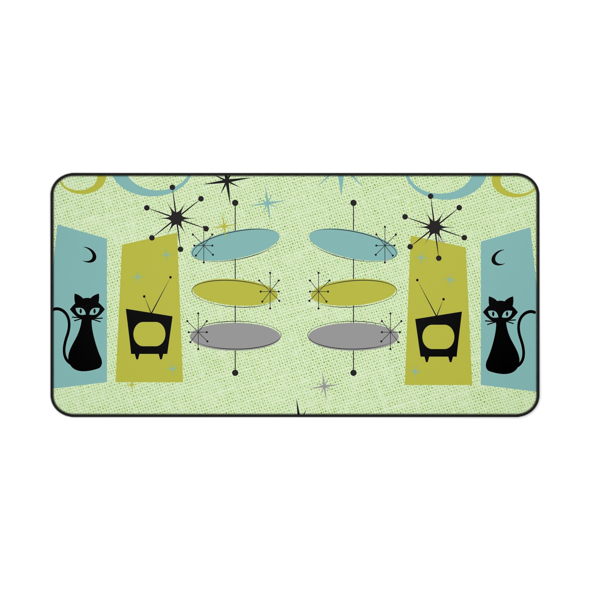 Atomic Cat MCM Desk Mat: Extra Large Mousepad, Work From Home - Etsy
