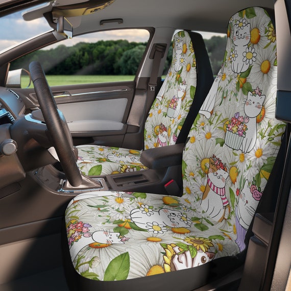 Cat design car seat covers store