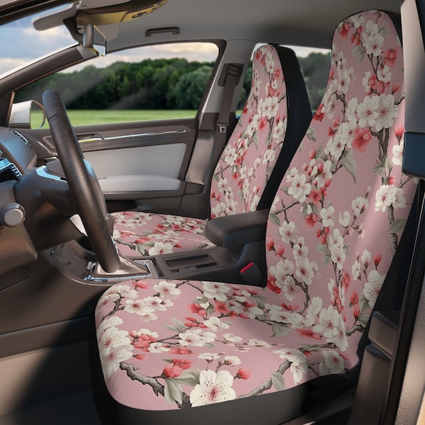 Car Seat Covers for Vehicle Cherry Blossom - Etsy