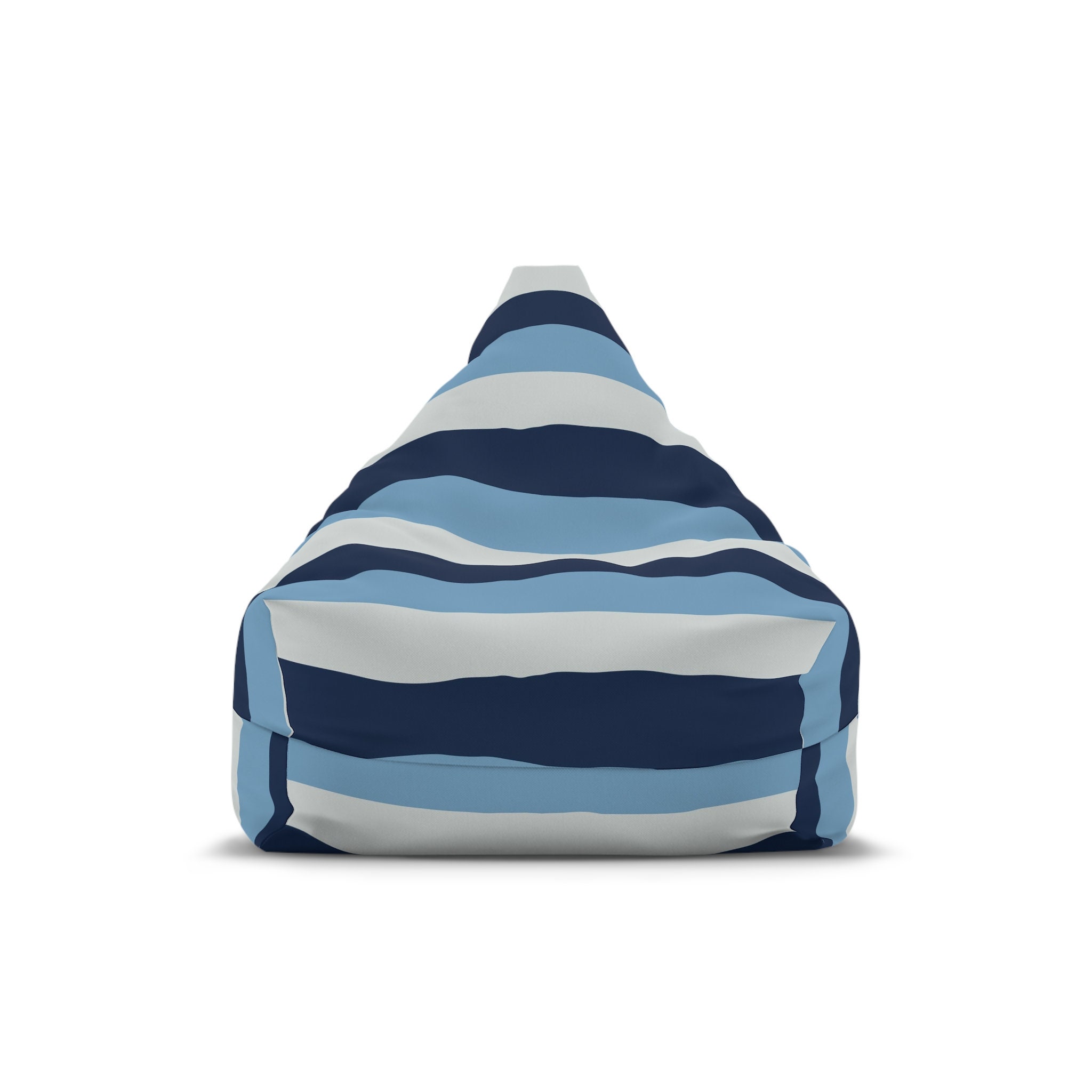 Blue Stripe Retro Inspired Bean Bag Chair COVER, Retro Home Decor - Etsy