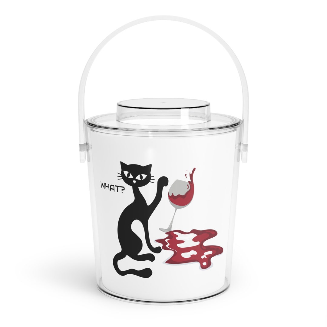 Atomic Cat What Ice Bucket With Tongs, Outdoor Hosting, Mid Century Ice ...