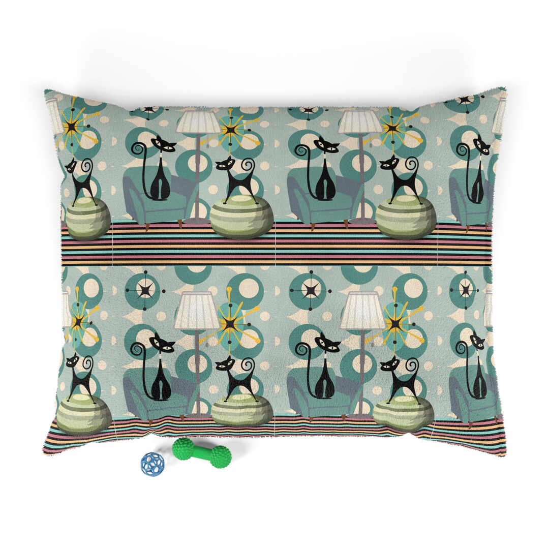 Atomic Cat Pet Bed: Mid-century Modern Style - Etsy