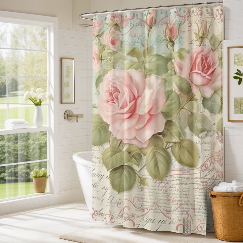 Vintage Style Shower Curtains