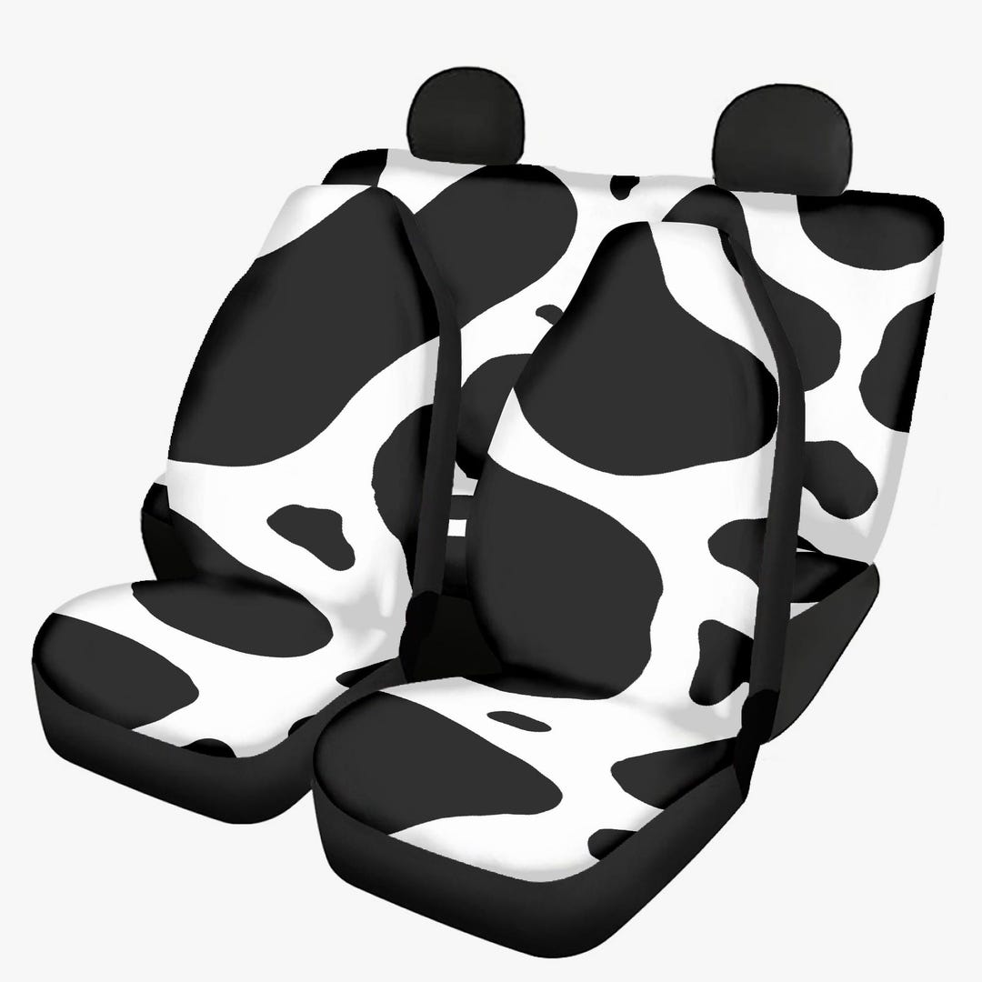 Cow Car Seat Covers for Cars 3pc Set Seats Cow Print Seat Cover ...