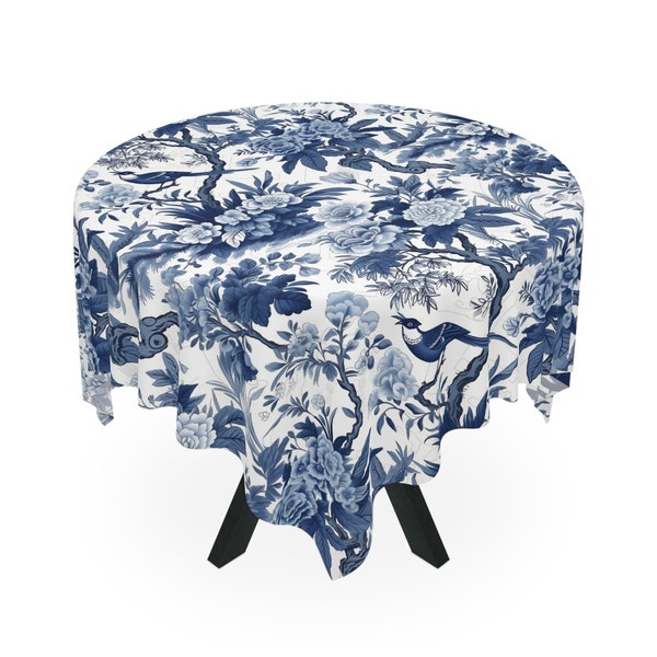 Blue Willow Tablecloth - Etsy