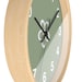 Green With Flower Wall Clock, Kitchen Clock, Living Room Clock ...