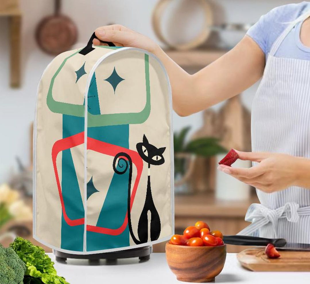 Atomic Cat Blender Cover, Teal Retro MCM Kitchen Decor - Etsy