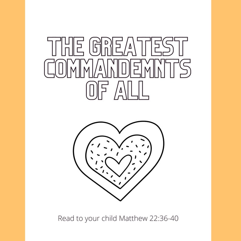 10 Commandments Tracing Worksheets, Bible Verse Learning, Children ...