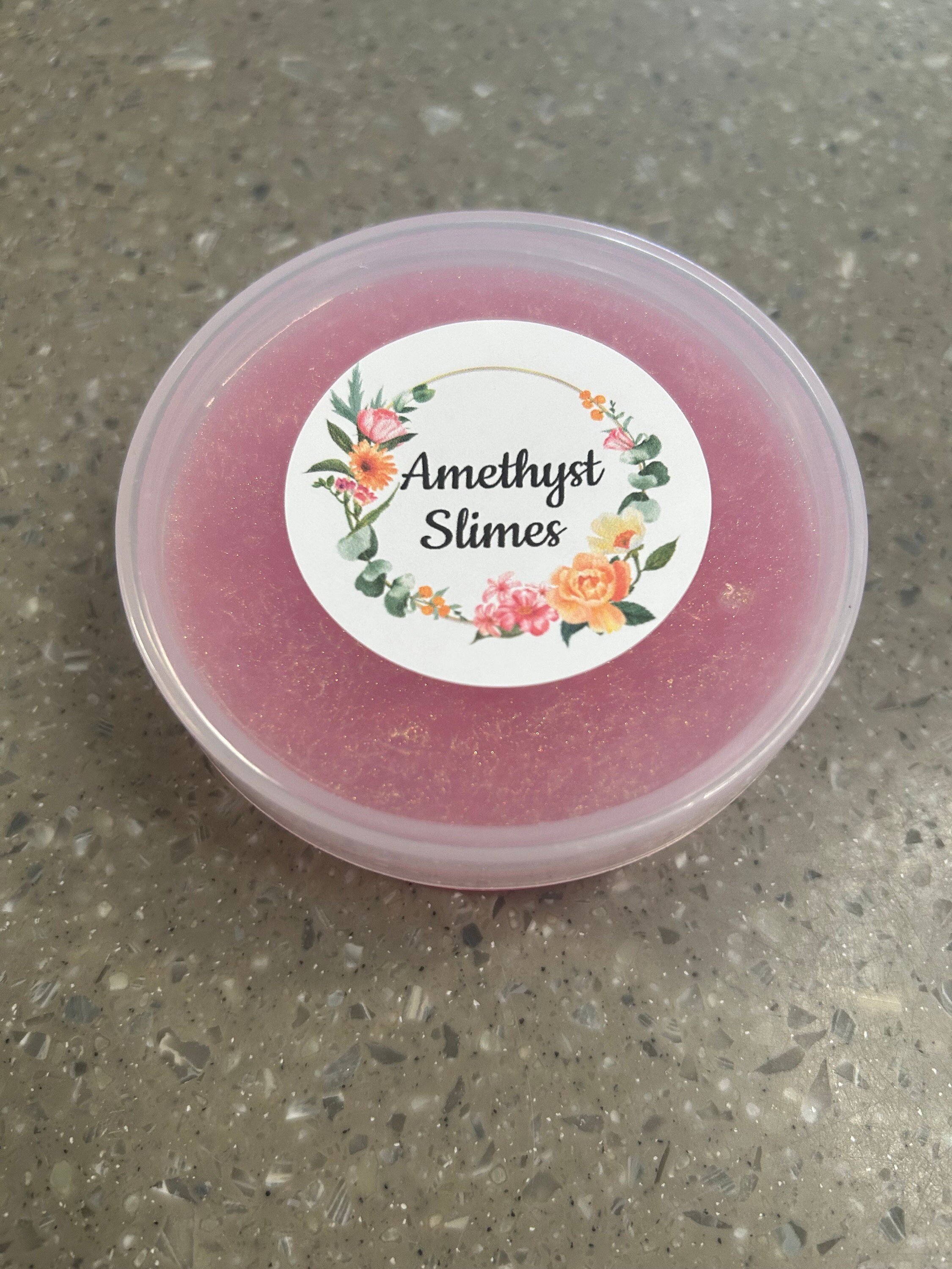 Rose Gold - Pink and Gold Color Shifting Scented Slime - Etsy