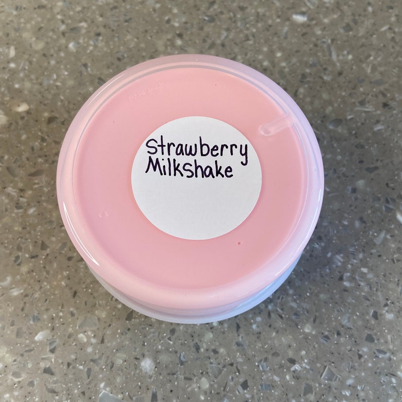 Strawberry Milkshake Scented DIY Clay Slime - Etsy