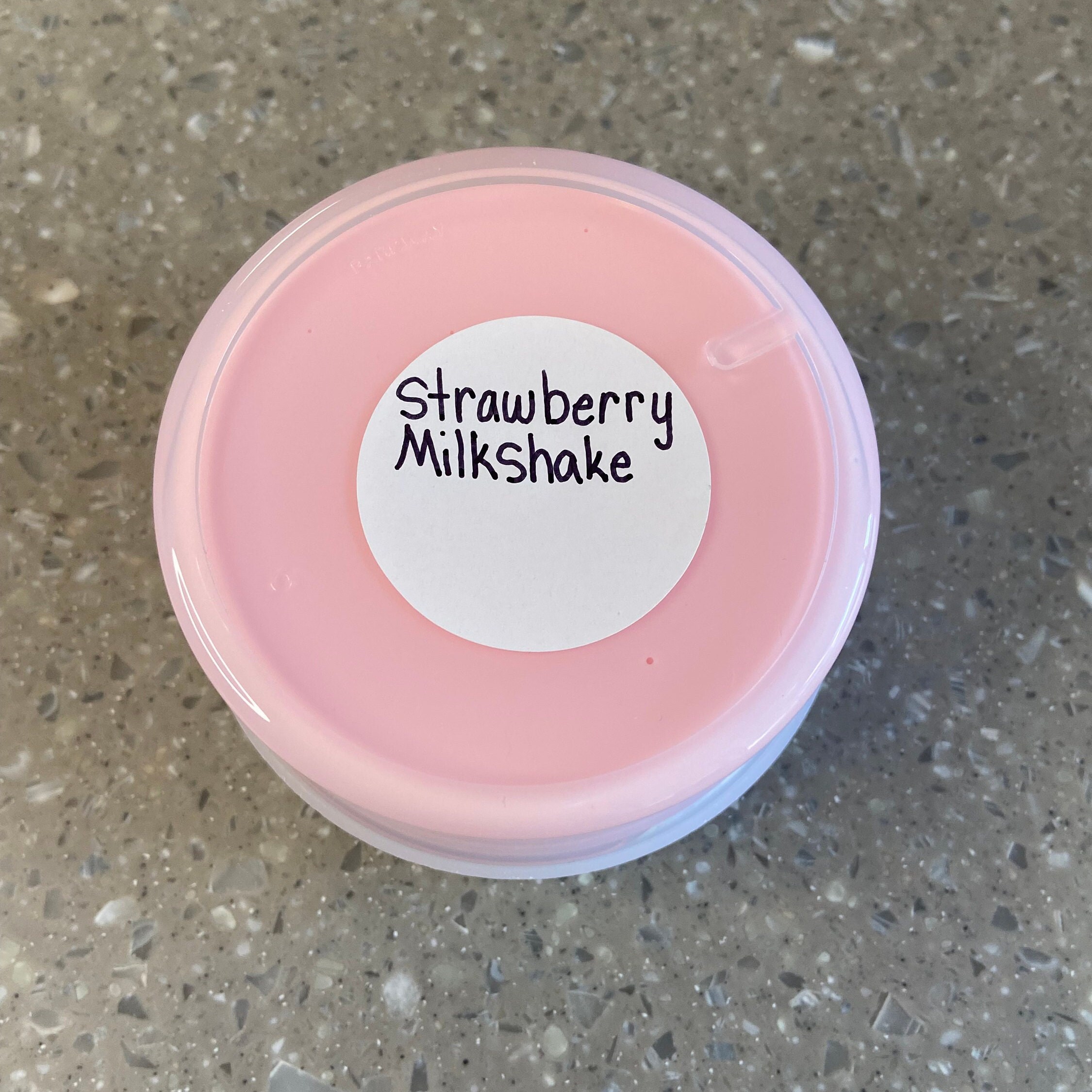 Strawberry Milkshake Scented DIY Clay Slime - Etsy