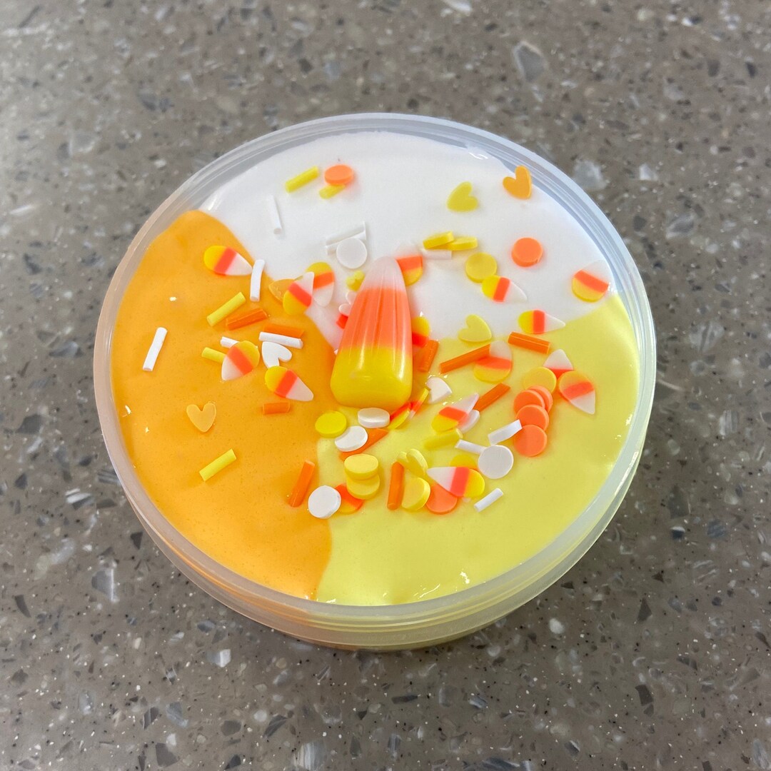 Candy Corn Frosting - Scented Frosting Slime - Etsy