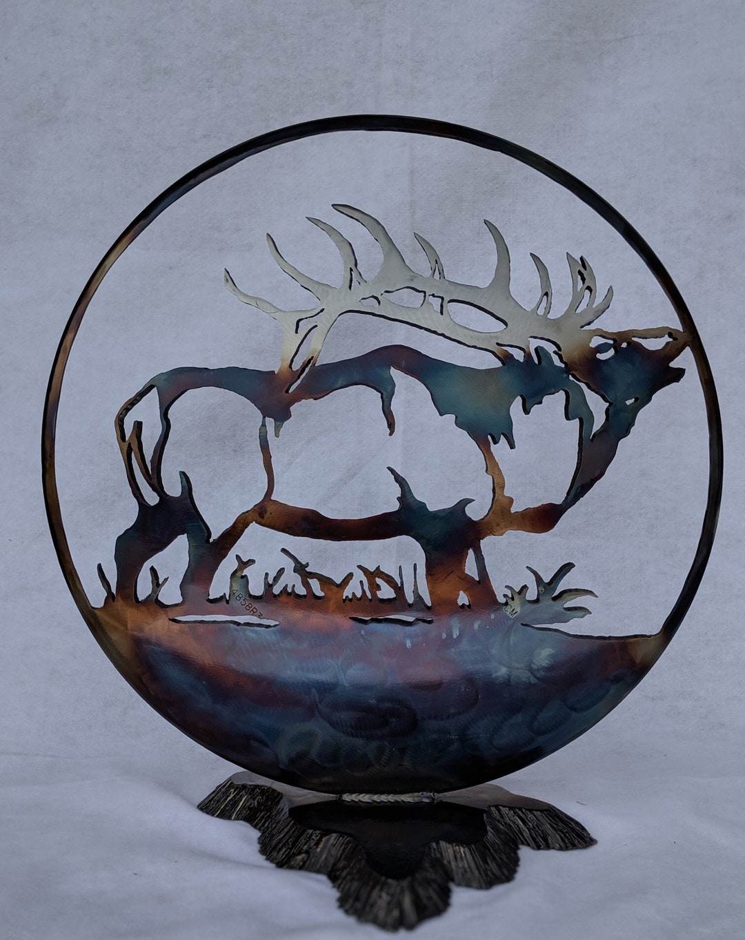 Custom One of a Kind Hand Cut Metal Art Elk Bugle - Etsy