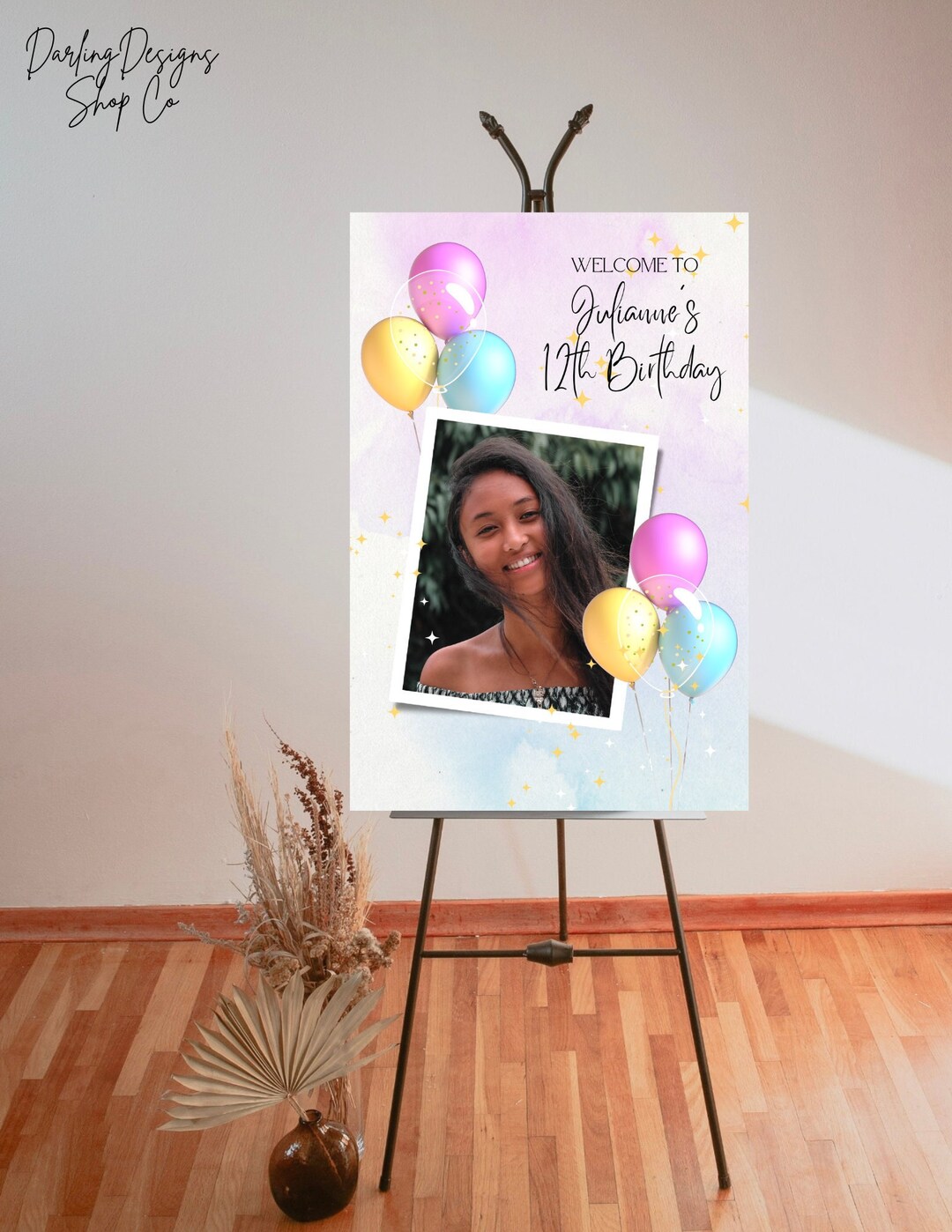 COLORFUL Birthday Sign Template, Kids Birthday Poster, Teens Birthday ...